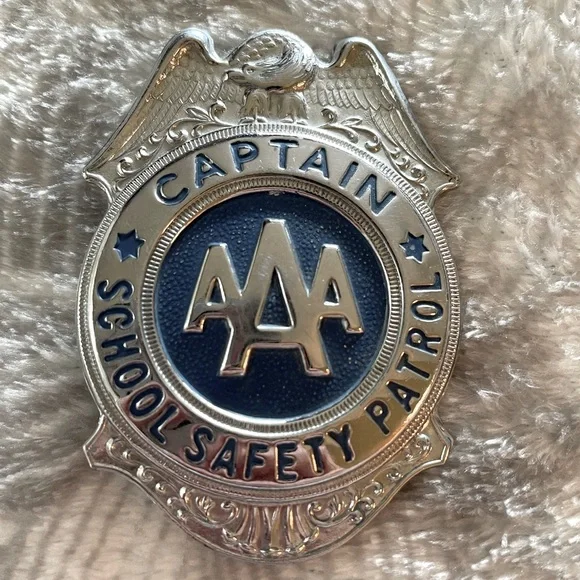 School Safety Patrol Badges Vintage 1960s Captain Safety Patrol AAA